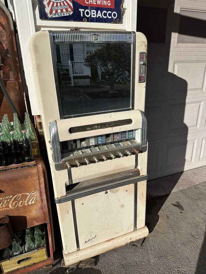 1940s Vintage National Cigarette Vending Machine 9 pulls | eBay