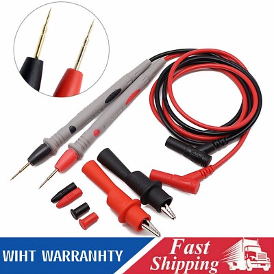 Multimeter Red & Black Test Leads Probe Replacement NEW Multimeter ...