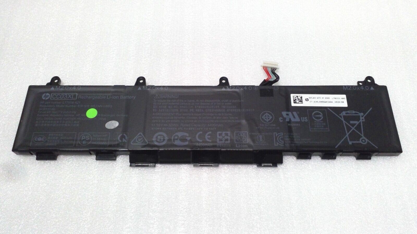 Genuine HP Battery CC03XL EliteBook 830 G7 / G8, 835 53Wh L78555-005 ...