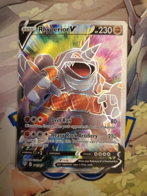 Pokémon TCG Rhyperior V Darkness Ablaze 181/189 Holo Full Art for sale ...