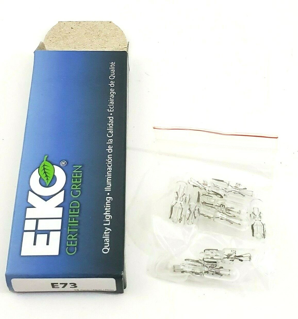 Box of 10 Eiko E73 Miniature Lamps 14 Volt 80mA Wedge Base T1-1/2 | eBay