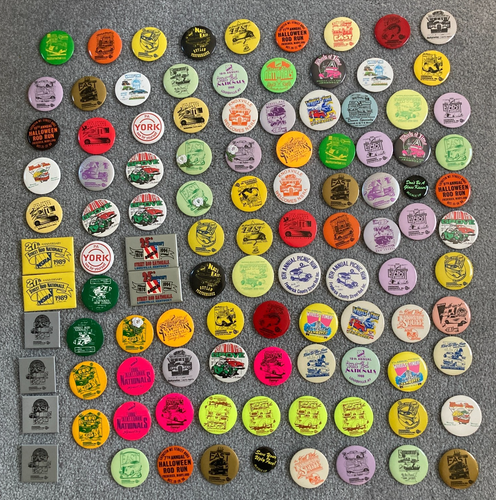 Huge Lot Of 94 Street Rod Car Show Nationals Buttons Pins Vintage 80s ...