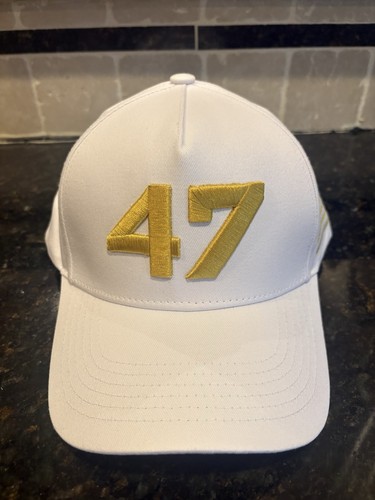 Limited Charlie Kirk White Hat Cap Gold 47 Turning Point USA Trump ...