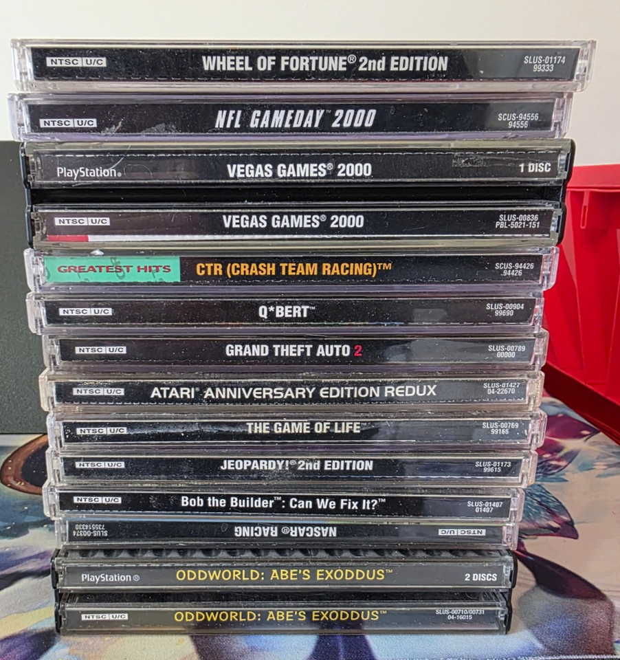 Large PS1 Game Lot - 24 Games - Varying Conditions - 1 sealed - SEE ...