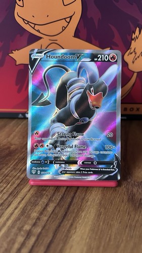 Houndoom V Darkness Ablaze Holo Card 178/189 Full Art Ultra Rare ...