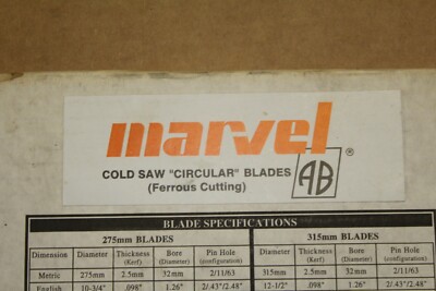 Marvel Cold Saw Blade 220 tooth | eBay