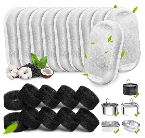 Kitty Spout Cat Water Fountain Filters for 3.2L/108oz Stainless ...