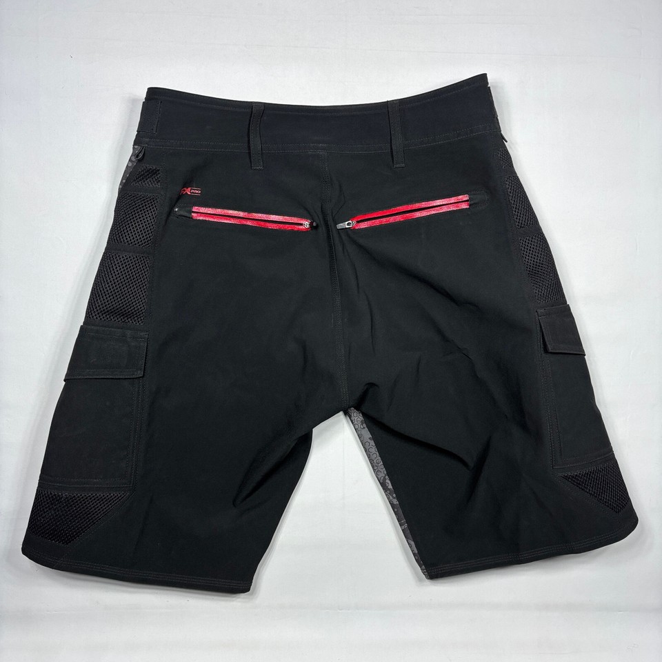 Pelagic FX Pro Tactical Hybrid Board Shorts Gray Camo Fishing Surf Swim ...