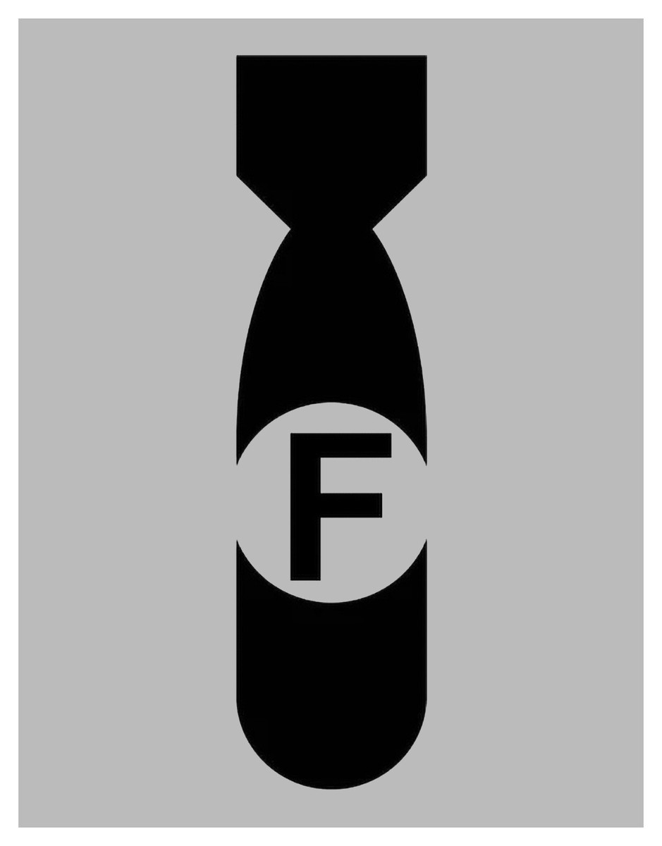 F Bomb Stencil