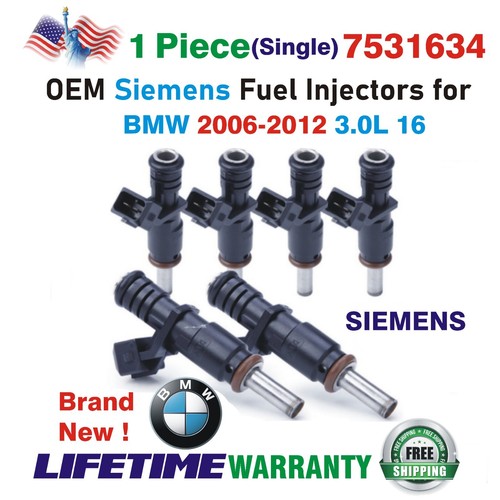 x6 NEW GENUINE OEM SIEMENS Fuel Injectors for 2007-2012 BMW X3 3.0L I6 ...