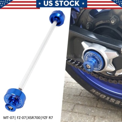 Wheel Axle Fork Slider Guard Swingarm Spools for YAMAHA MT-07 FZ07 ...
