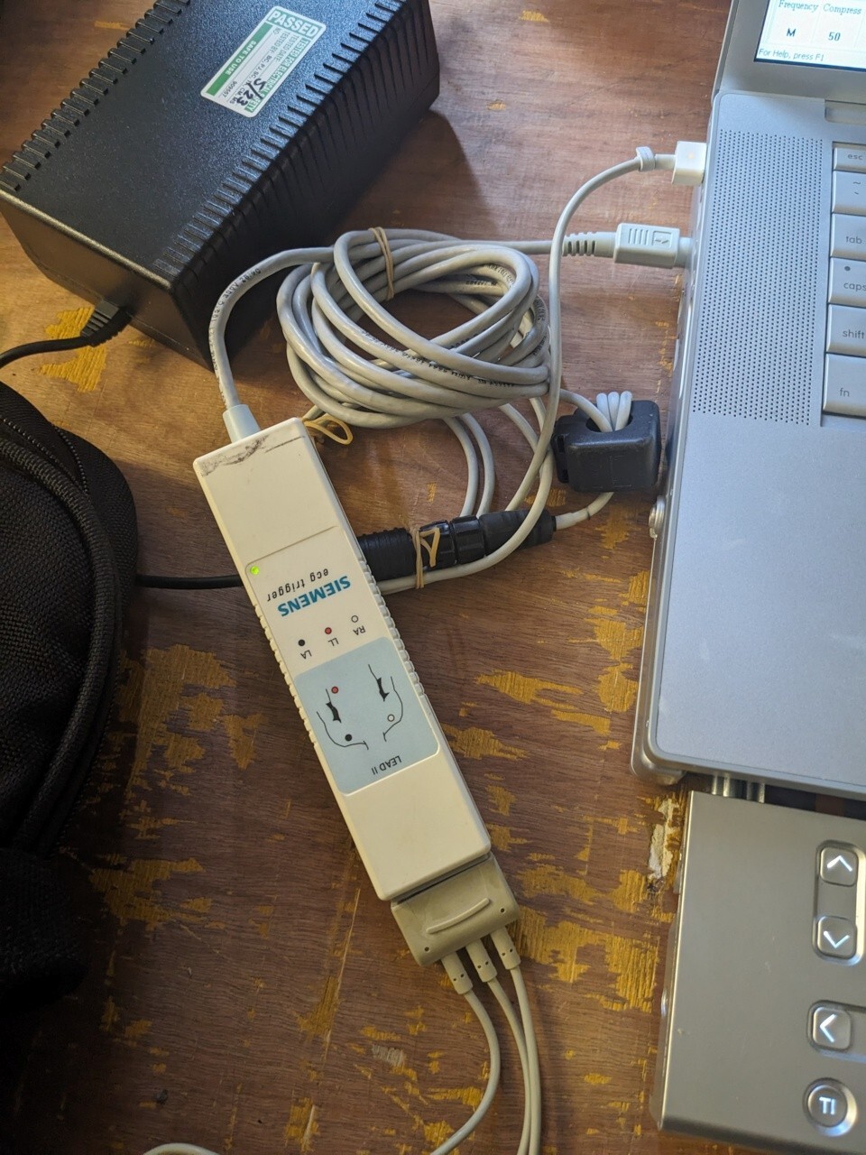 Siemens Acuson P50 Portable Cardiac Ultrasound with ECG Trigger + 4V2 ...