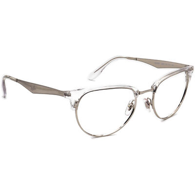 Ray-Ban Eyeglasses RB 6396 2936 Clear&Silver Horn Rim Frame 51[]19 140 ...