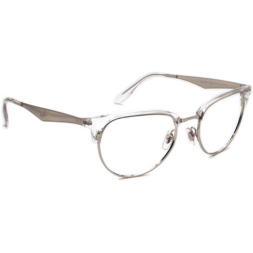Ray-Ban Eyeglasses RB 6396 2936 Clear&Silver Horn Rim Frame 51[]19 140 ...
