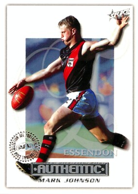 2001 ESSENDON BOMBERS AFL Card MARK JOHNSON | eBay Australia
