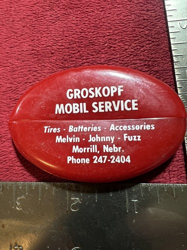 Vintage Quikcoin Rubber Coin Purse, Groskopf Mobil Service in Morrill ...