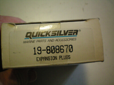 QUICKSILVER MERCURY PARTIAL #19-808670 EXPANSION PLUGS, FREE FREIGHT | eBay