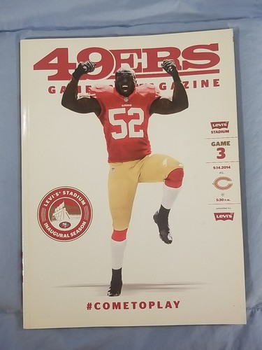9/14/2014 San Francisco 49ers v Bears Levi's Stadium First Game Program ...