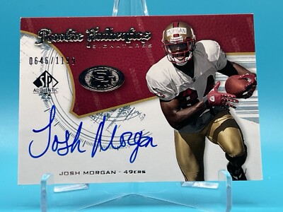 2008 SP Authentic Authentics Signatures /1199 Josh Morgan #213 Rookie ...