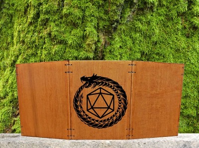 Wooden 3 Panel Dungeon Master Screen (Maple Wood, magnetic gm gm dnd ...