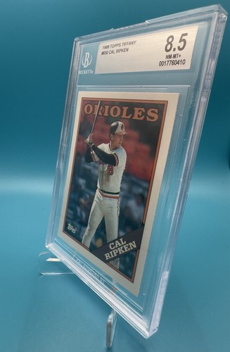 1988 Topps TIFFANY - Cal Ripken Jr. #650 Hall of Fame BGS 8.5 Near Mint ...