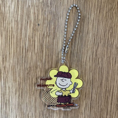 Snoopy Charlie Brown Acrylic Keychain 5cm Ball Chain Collectible Used ...