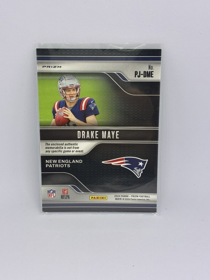 2024 Panini Prizm - Drake Maye Premier Jerseys Neon Green Pulsar Patch (RC) | eBay