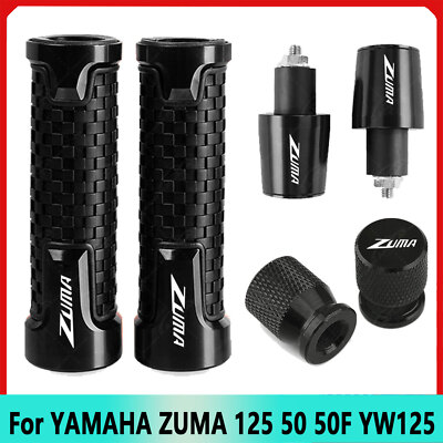 3PCS Black For YAMAHA ZUMA 125 50 50F YW125 CNC Handlebar Handle Grips ...