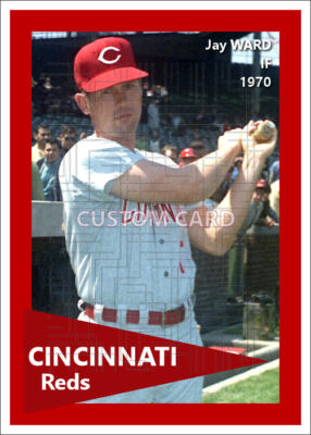 Jay Ward - 1970 Cincinnati Reds - 2.5 x 3.5 custom card (blank back) | eBay