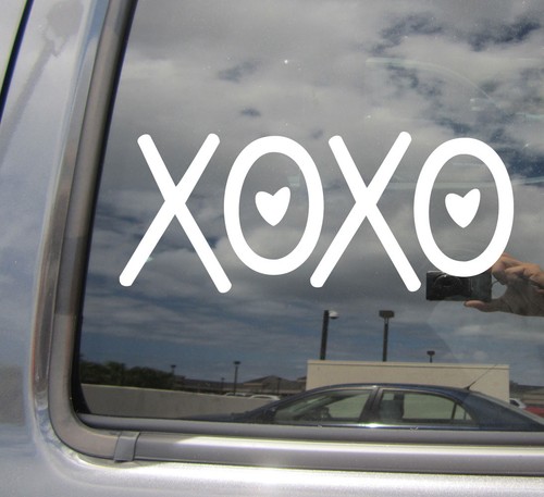 XOXO - Hugs and Kisses Affection Love Car Window Vinyl Decal Sticker ...