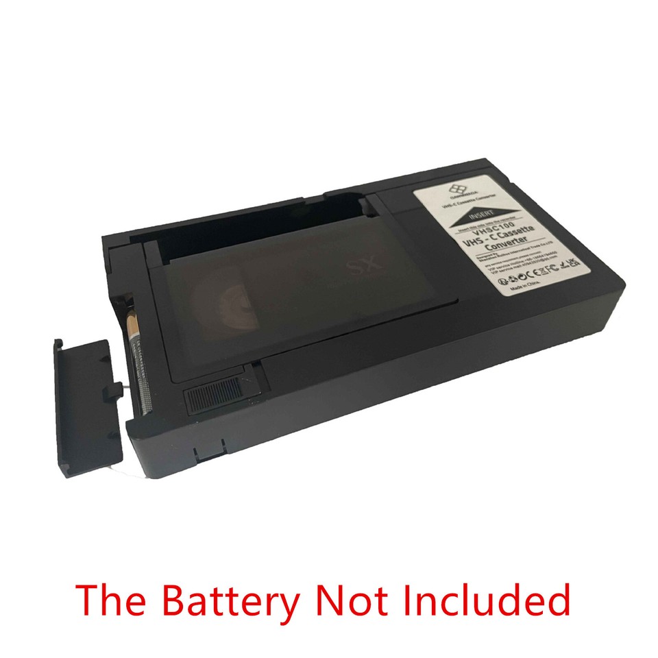 Black VHS-C Cassette Adapter for VHS-C SVHS Camcorders RCA Sealed ...