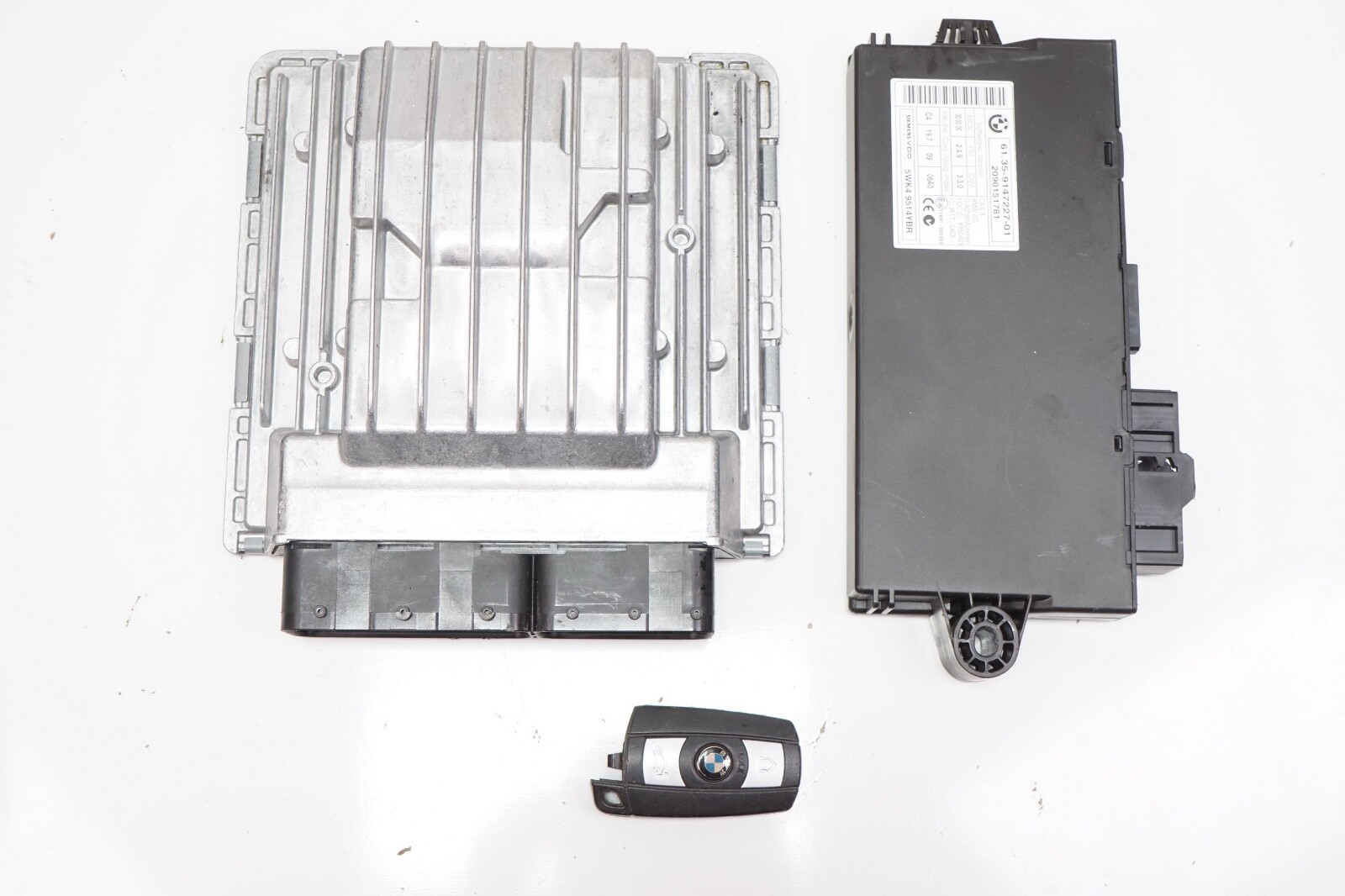 BMW 535i Engine Control Module Computer Ignition Set Key PCM ECM OEM ...