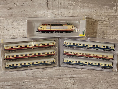 Trix / Minitrix Set "Histroischer IC" BR103 + 6 Wagen Trix 16341 +15376 ...