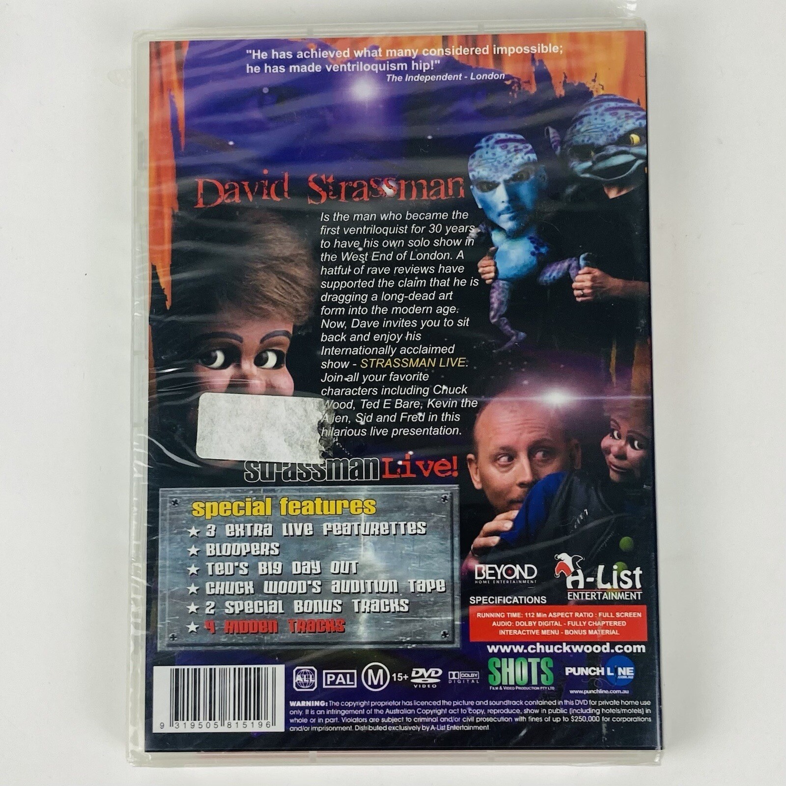 David Strassman Live - Stand up Comedy TV Show - DVD New And Sealed ...