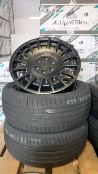 NEW Ford Transit Custom 18” Alloy wheels Aluwerks RST Satin Black 6x120 ...