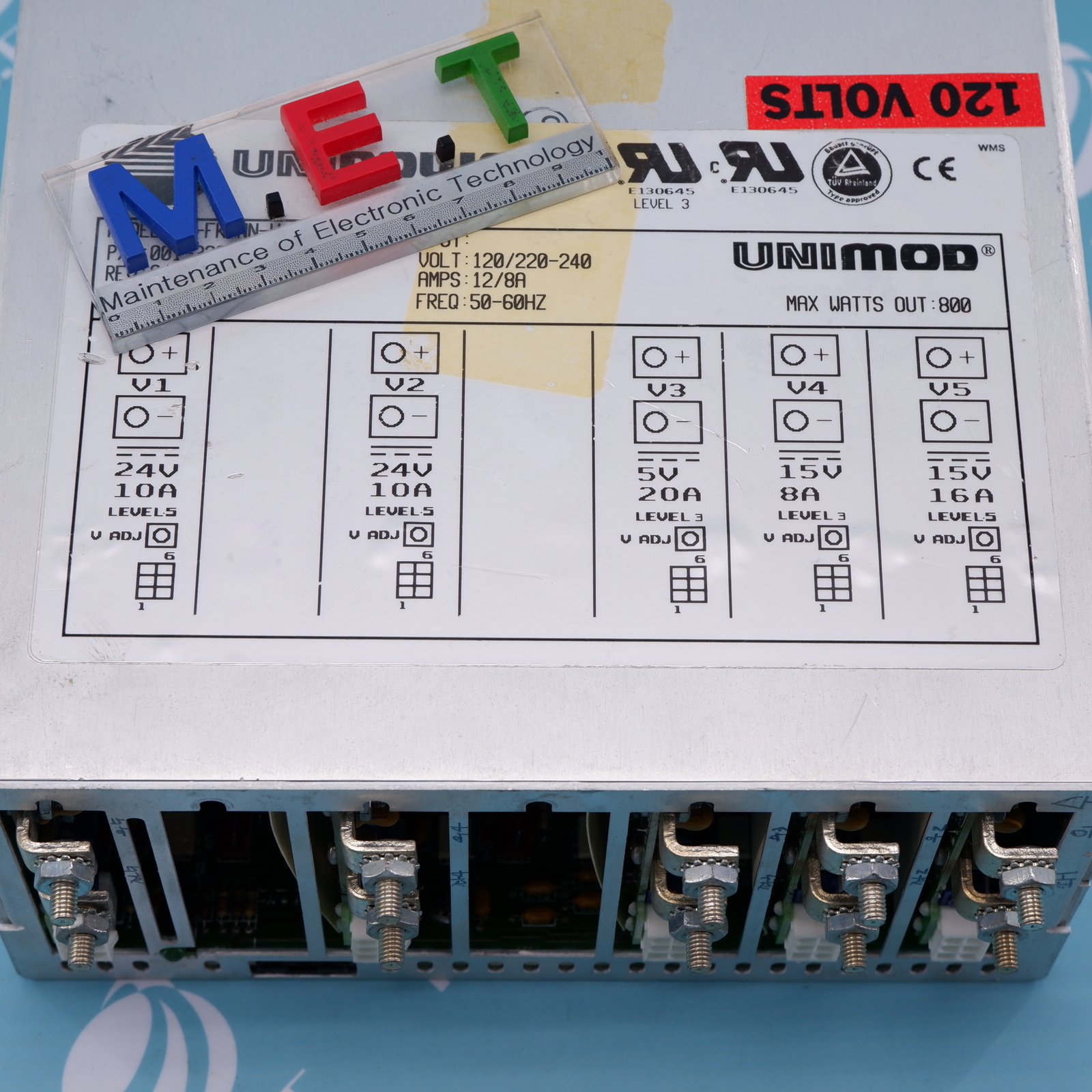 Unipower Power Supply 800W 24V 10A 5V 20A 15V 8A 15V 16A Um-Fklnn-H 001 ...