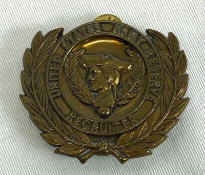 Vintage Army Reserve Recruiter Badge | eBay