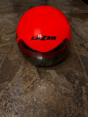 Lazer Victor Short Tail Triathlon / TT Helmet, Small, Orange | eBay