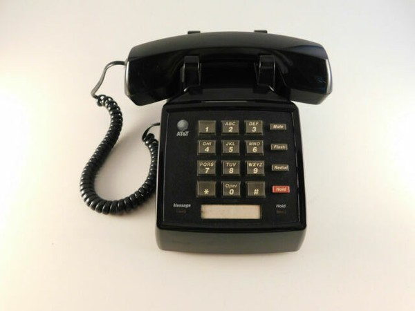 Lucent 2500 YMGL AT&T Single Line Black Analog Telephone for sale ...