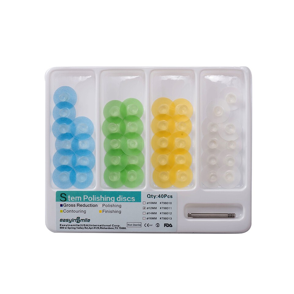 Easyinsmile Dental Composite Finishing Polishing Disc Stem Kit 40 Pcs ...