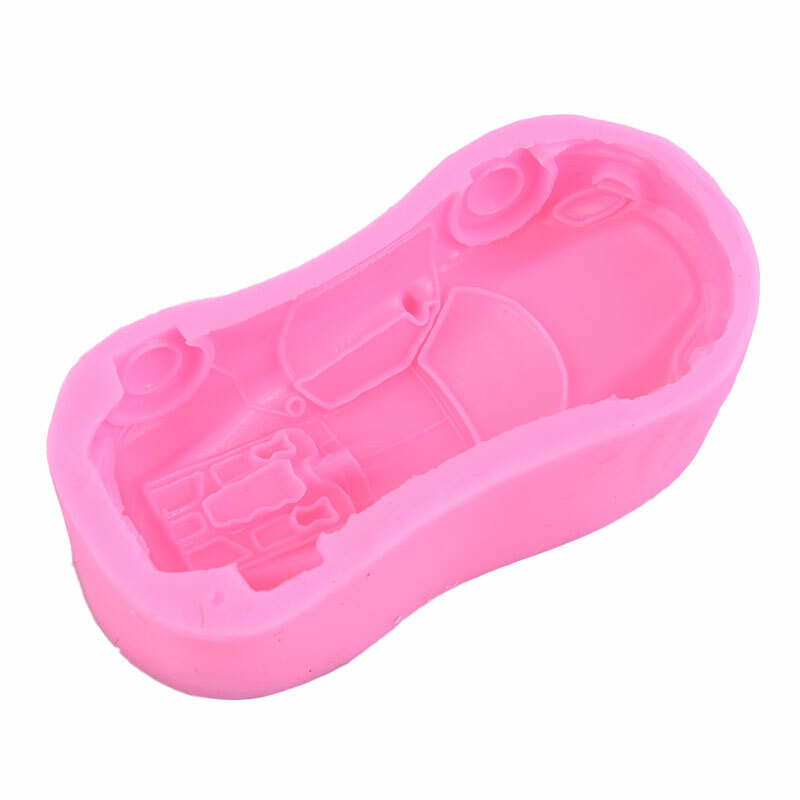 3D Sports Car Silicone Fondant Cake Mold Jelly Chocolate Decoration ...