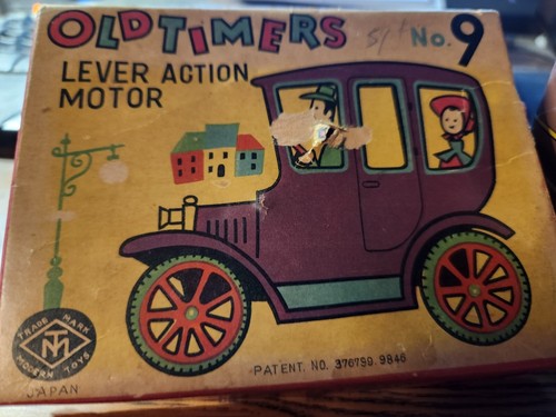 VERY NICE CONDITION VINTAGE TIN LITHO MARX OLD CAR WIND-UP TOY OLD ...