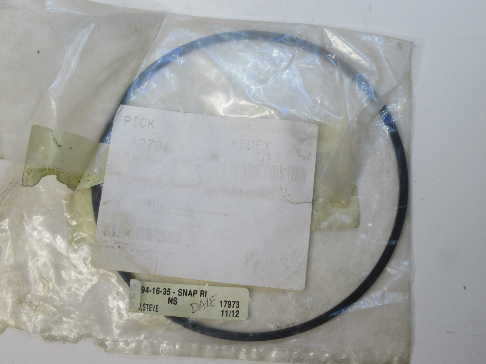 (NEW) MERCEDES-BENZ A 140 994 16 35 40 1409941635 Snap Ring | eBay