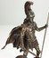 13" Mars God of War Greek Mythology Sword & Spear Statue Sculpture ...