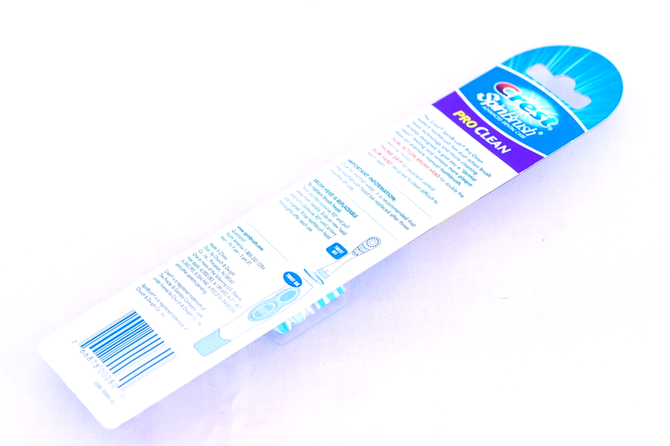 Crest SpinBrush Pro Clean Extra Soft Micro Cleaning Rotating Toothbrush ...