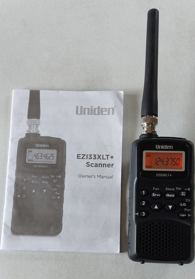 Uniden Bearcat EZI33 XLT+ Handheld Radio Scanner Airband/VHF/UHF/FM ...