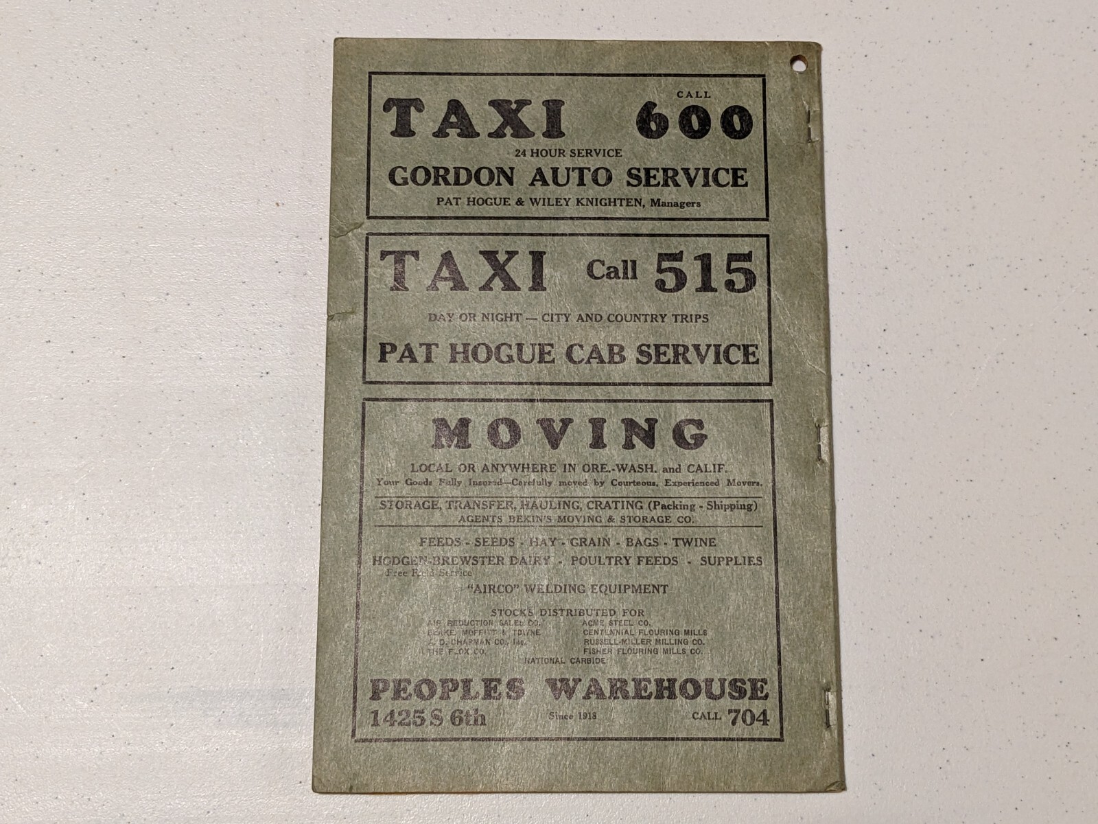 1939 Klamath Falls Oregon Phone Book Vintage Telephone Directory | eBay