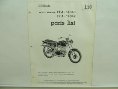 Motorcycle Model FFA-14043 FFA-14047 Benelli Parts List L12065 | eBay