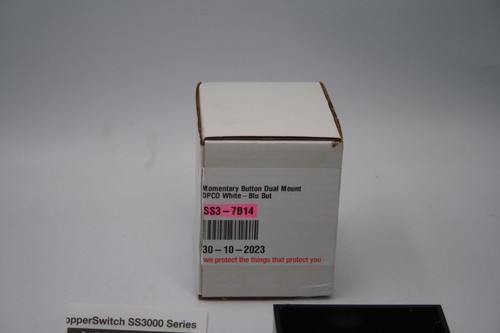 STI SS3-7B14 Momentary Button Dual Mount DPCO White-Blue (Series 11 ...