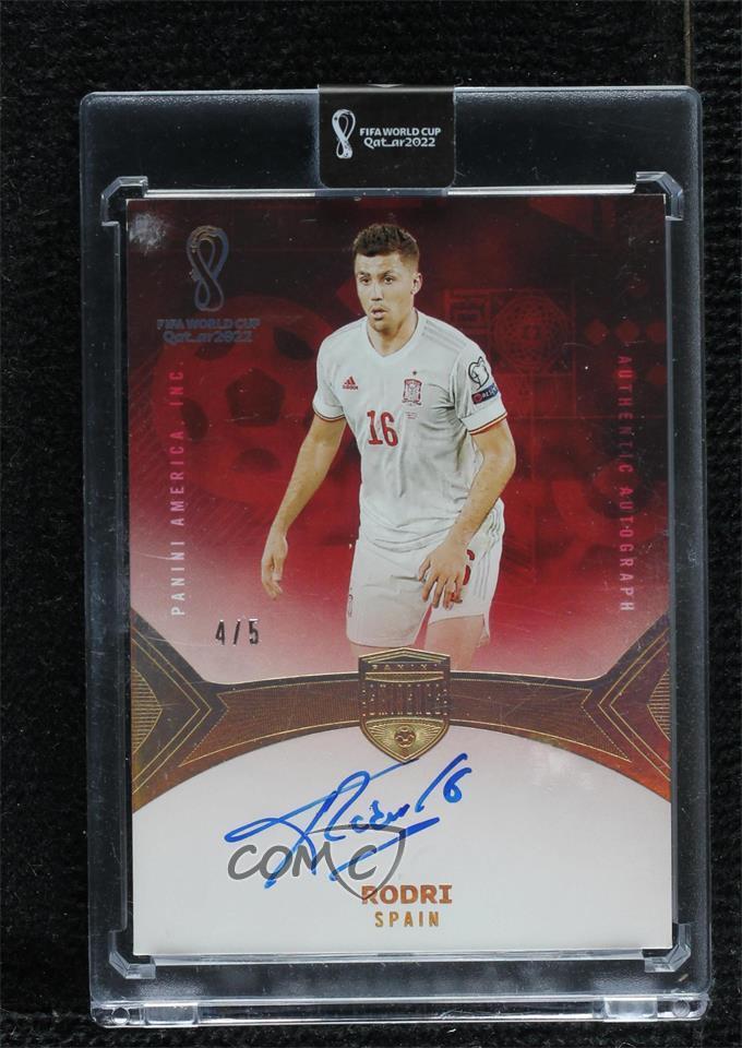 Rodri 2022 Eminence FIFA World Cup #67 Gold /5 Price Guide - Sports ...